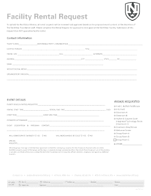 Fillable Online northstar360 NorthStar Rental Request Form - NorthStar ...