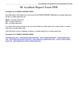 Fillable Online 104 236 3 BRi Accident Reportb Form - 104 236 3 Fax ...