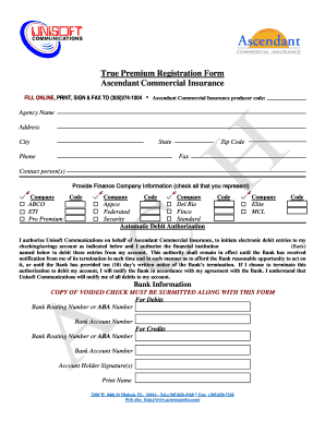 Fillable Online Ascendant - TP Registration Form Fax Email Print ...