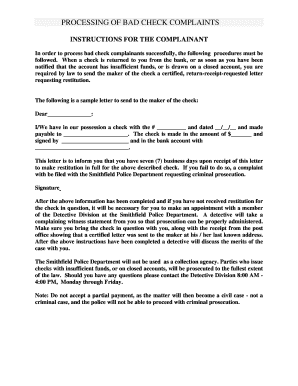 Fillable Online Sample-Letter-for-Bad-Checks-Complaintsdoc Fax Email ...