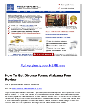 Fillable Online How To Get Divorce Forms Alabama Free Review Fax Email ...
