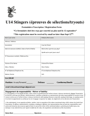 Fillable Online 32st ANNUAL DIEPPE/RIVERVIEW RINGETTE TOURNAMENT ...