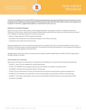 Fillable Online Sign Grant Program and Application - Downtown Beloit ...