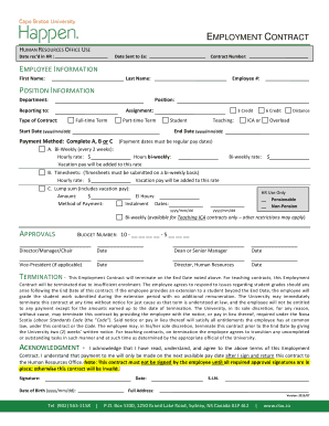 Fillable Online BContractb Form Fax Email Print - pdfFiller