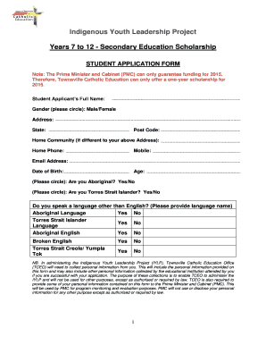 Fillable Online Indigenous Youth Leadership Project Fax Email Print - pdfFiller