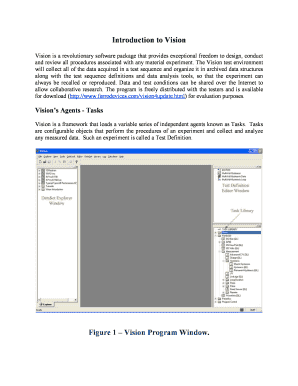 Fillable Online Introduction to Vision Fax Email Print - pdfFiller