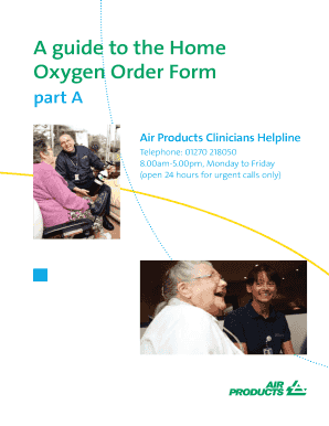 Fillable Online swanseaacutegp co A guide to the Home Oxygen Order Form ...