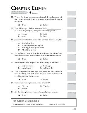 Fillable Online Chapter Eleven Questions 2229 are a review of Chapter ...