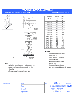 Fillable Online vimco Isolators should be selected in the range of 30% to +25% Fax Email Print ...