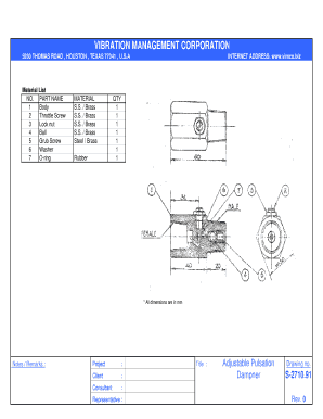 Fillable Online vimco A Material List NO Fax Email Print - pdfFiller