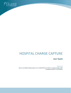 Fillable Online HOSPITAL CHARGE CAPTURE Fax Email Print - pdfFiller