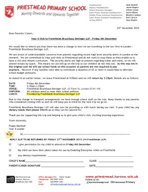 Fillable Online priestmead harrow sch Sash Hamidi - priestmead harrow ...