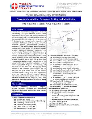 Fillable Online Corrosion InspectionCorrosion Testing and Corrosion ...