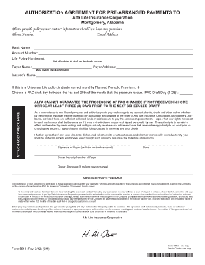 Fillable Online To download and print the EFT Authorization ... - Alfa ...