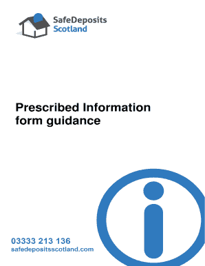 Fillable Online Prescribed Information form guidance Fax Email Print ...
