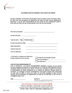 Fillable Online Credit card auth form 10-14docx Fax Email Print - pdfFiller
