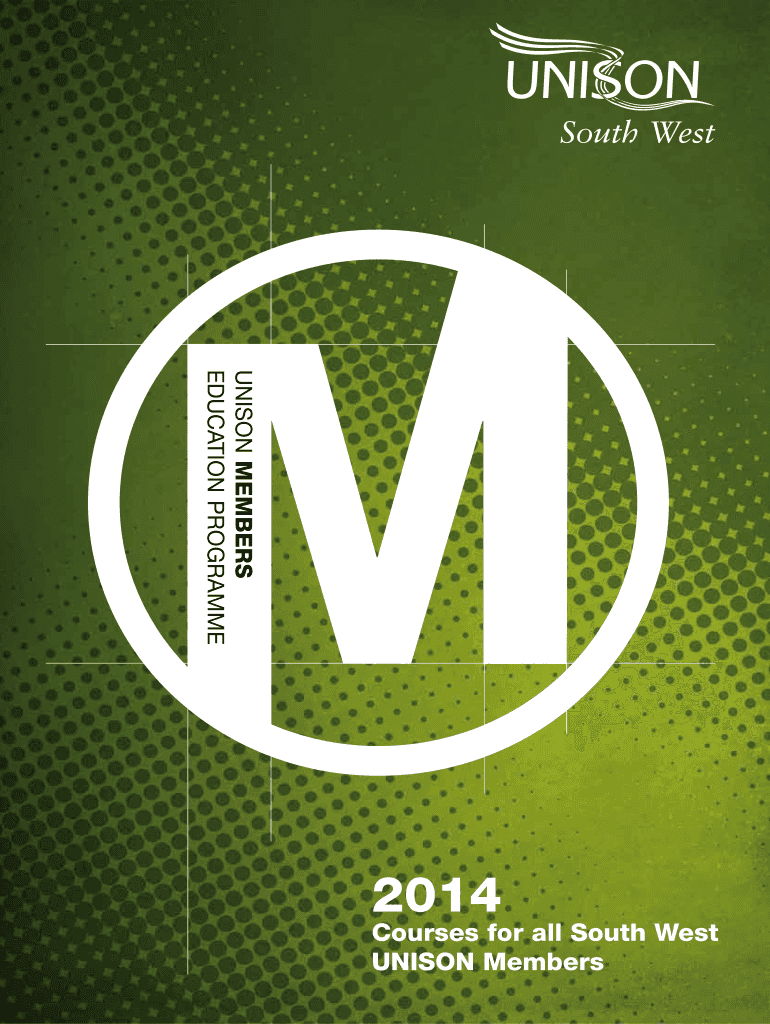 Fillable Online unisonsouthwest org UNISON MEMBERS Fax Email Print ...