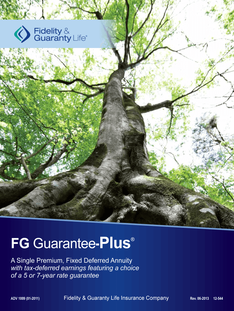 Fillable Online fidelityfinancial FG Guarantee-Plus - Fidelity ...