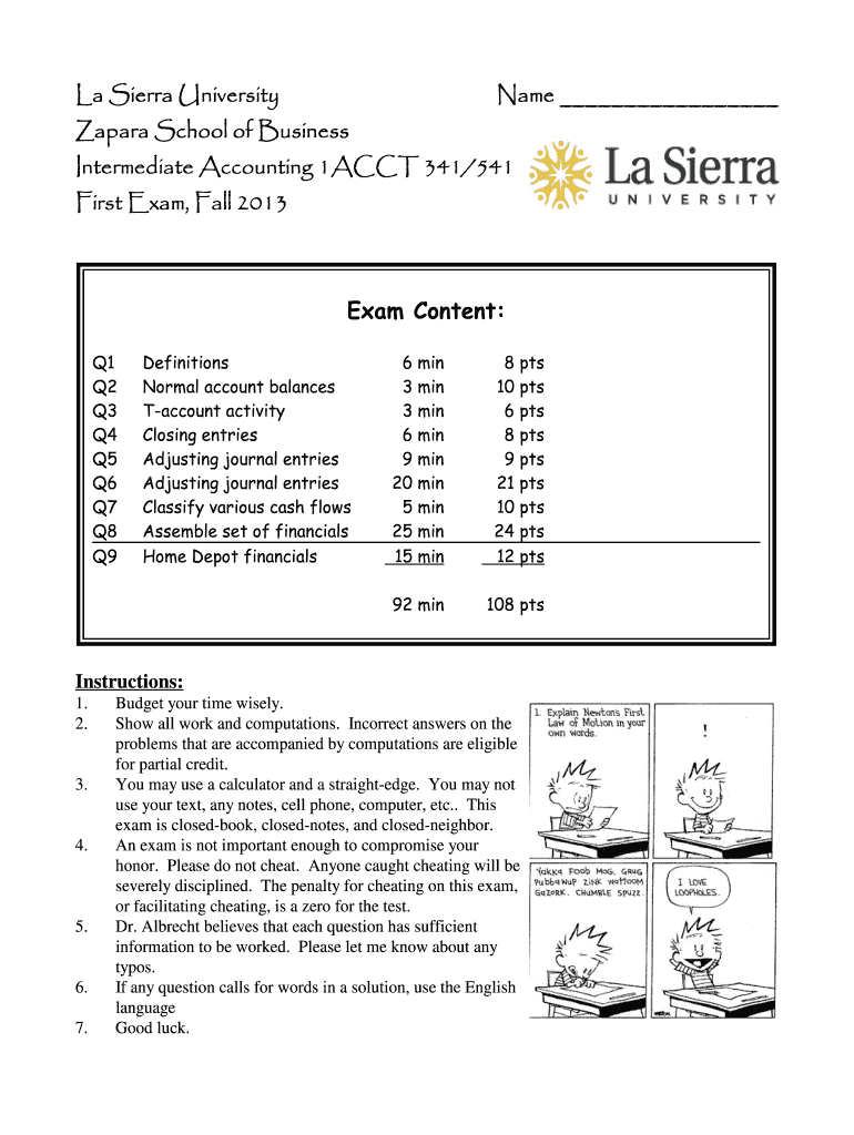 Fillable Online Exam Content Fax Email Print - pdfFiller