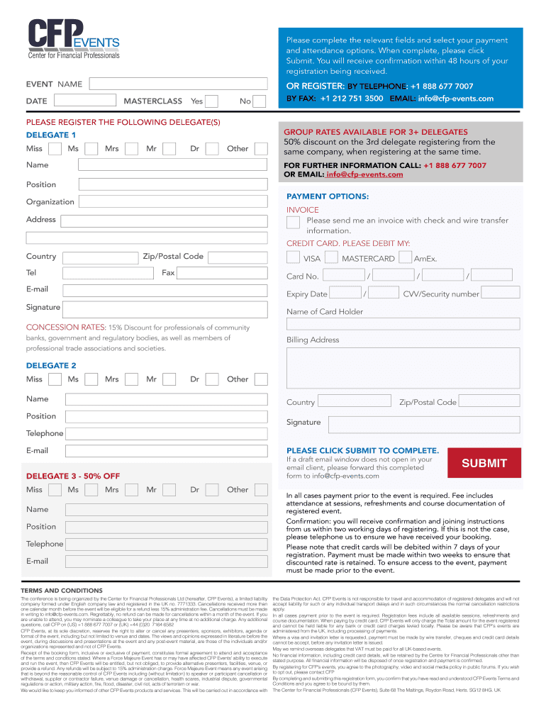 Fillable Online Writable PDF registration form here - Center for ...