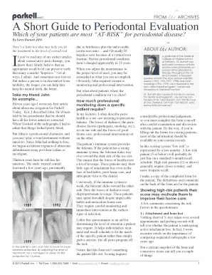 Fillable Online FROM the ARCHIVES A Short Guide to Periodontal ...