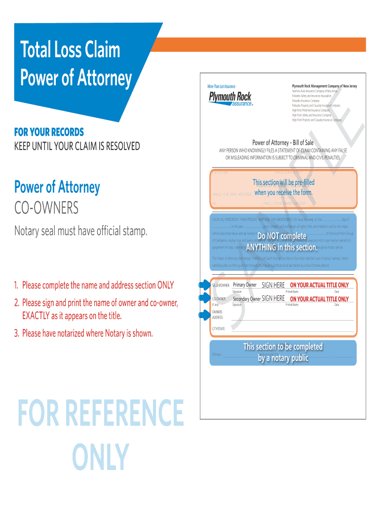 Fillable Online Total Loss Claim Fax Email Print - pdfFiller