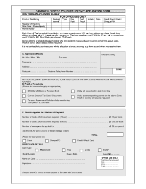Fillable Online SANDWELL bVISITORb VOUCHER PERMIT bAPPLICATIONb FORM ...