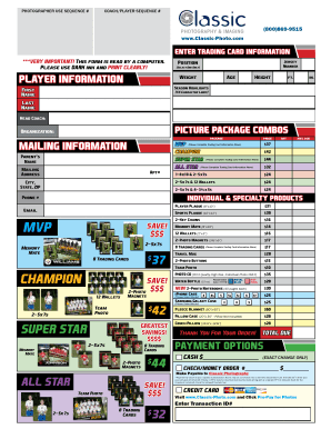 Fillable Online Picture Order Form - St. Mary's Soccer Fax Email Print ...
