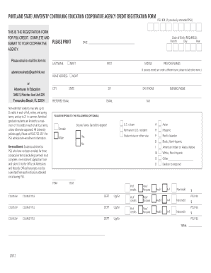 Fillable Online PSU Registration Form - Adventures In Education Fax ...