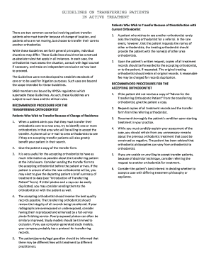 Fillable Online GUIDELINES ON TRANSFERRING PATIENTS Fax Email Print ...