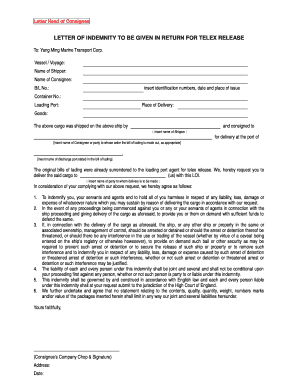 Fillable Online Letter Head of Consignee Fax Email Print - pdfFiller