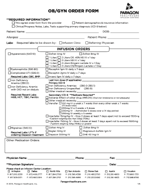 Fillable Online OBGYN ORDER FORM Fax Email Print - pdfFiller