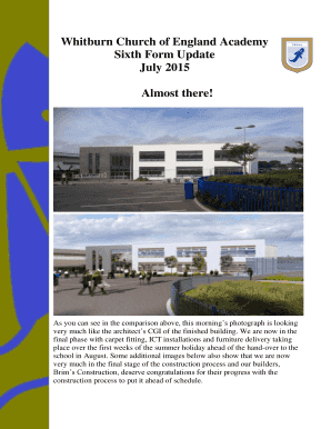 Fillable Online whitburncofeacademy Whitburn Church of England Academy ...