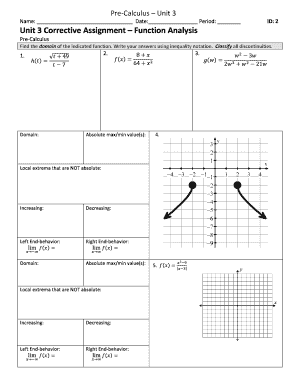 Unit 3 Corrective Assignment Function Analysis - Fill Online, Printable, Fillable, Blank | pdfFiller