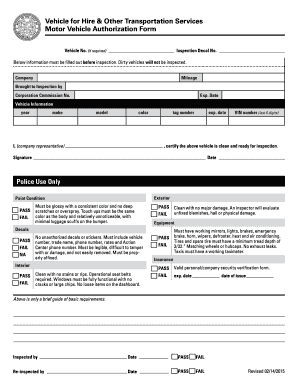 Fillable Online okc Motor Vehicle Authorization Form Fax Email Print ...