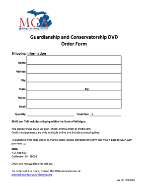 Fillable Online michiganguardianship Guardianship and Conservatorship ...