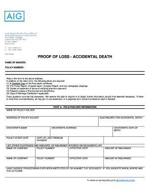 Fillable Online Accidental Death Claim Form Individualdocx Fax Email ...