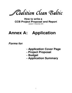 Fillable Online Annex A Application - CCB Fax Email Print - pdfFiller