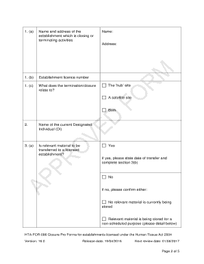 Fillable Online hta gov Revocation bformb - Human Tissue Act b2004b - Human Tissue Authority Fax ...