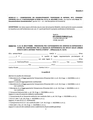 Compilabile Online asp asti MODELLO 3 COMPOSIZIONE DEI RAGGRUPPAMENTI ...