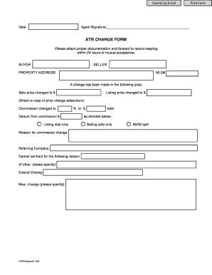 Fillable Online ATR Change Form - bwhidbeyrealestatebbcomb Fax Email ...