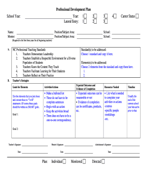 Fillable Online Writing a pdp.pdf - CarolinaInternationalSchool Fax ...