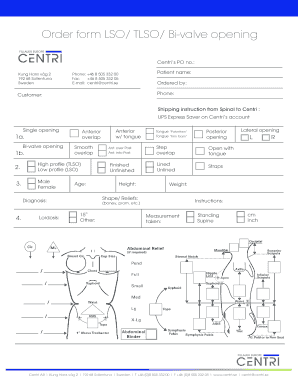 Fillable Online fillauer Pt Name Next Day Air Order form LSO TLSO Fax ...