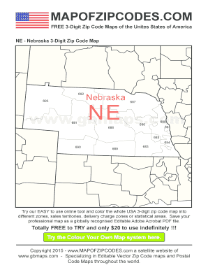 Fillable Online ne-nebraska-zip-code-map Fax Email Print - pdfFiller
