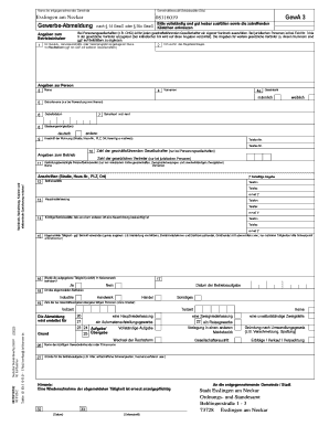 Ausfüllbar Online formulare esslingen Bitte vollstndig und gut lesbar ...