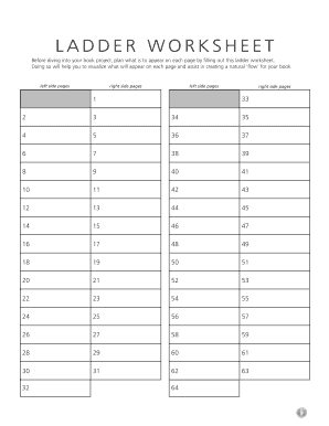Fillable Online LADDER WORKSHEET Fax Email Print - pdfFiller