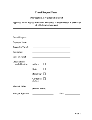 Fillable Online Travel Request Form FINAL - Blue Ribbon Travel Fax ...