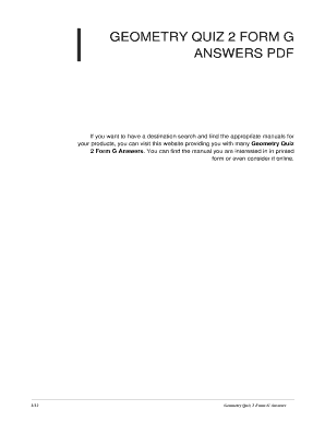 Fillable Online guitarbitz Geometry Quiz 2 Form G Answers ...