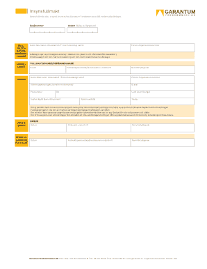 Fillable Online garantum Denna fullmakt ska i original frvaras hos Garantum Fondkommission AB ...