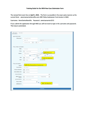Fillable Online Training Guide for the NEW New Case Submission Form Fax ...